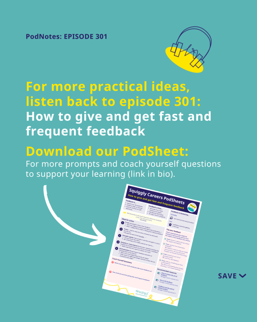 How to give and get fast and frequent feedback | Amazing If