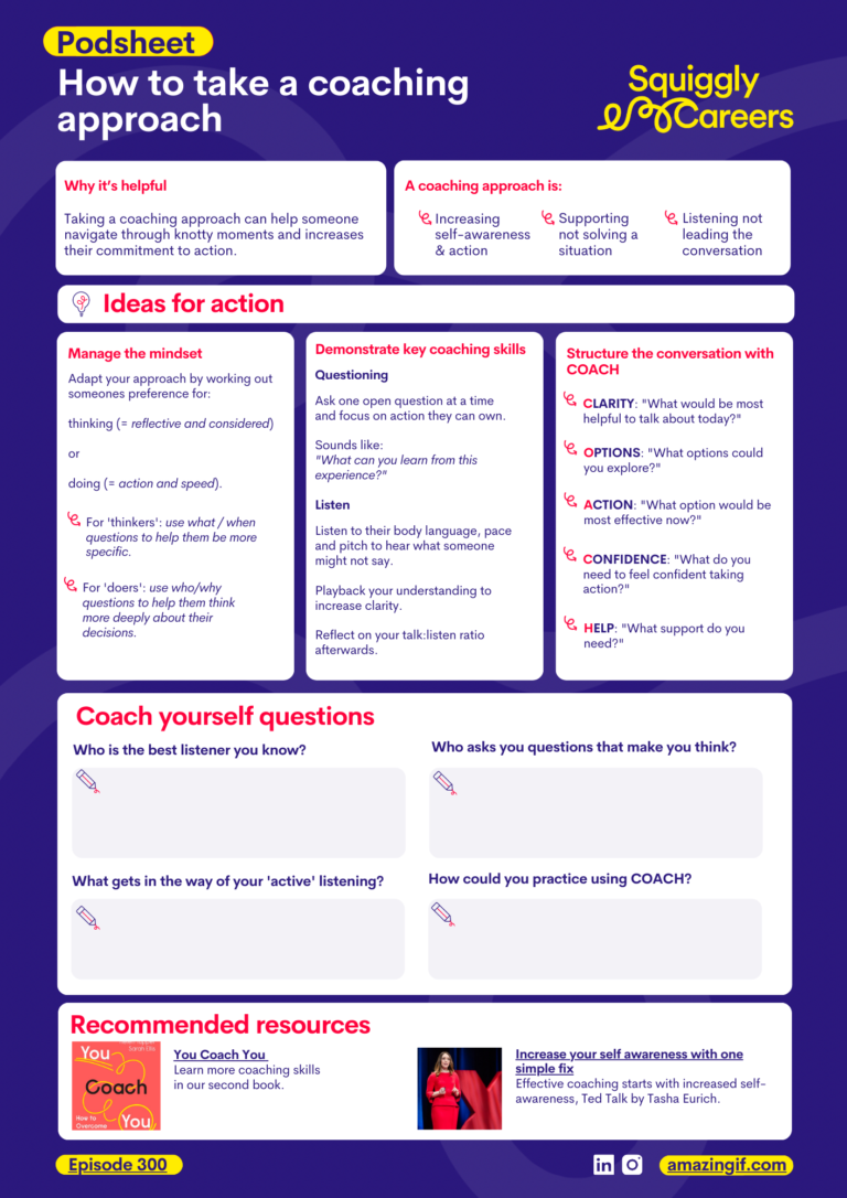 How to take a coaching approach | Amazing If