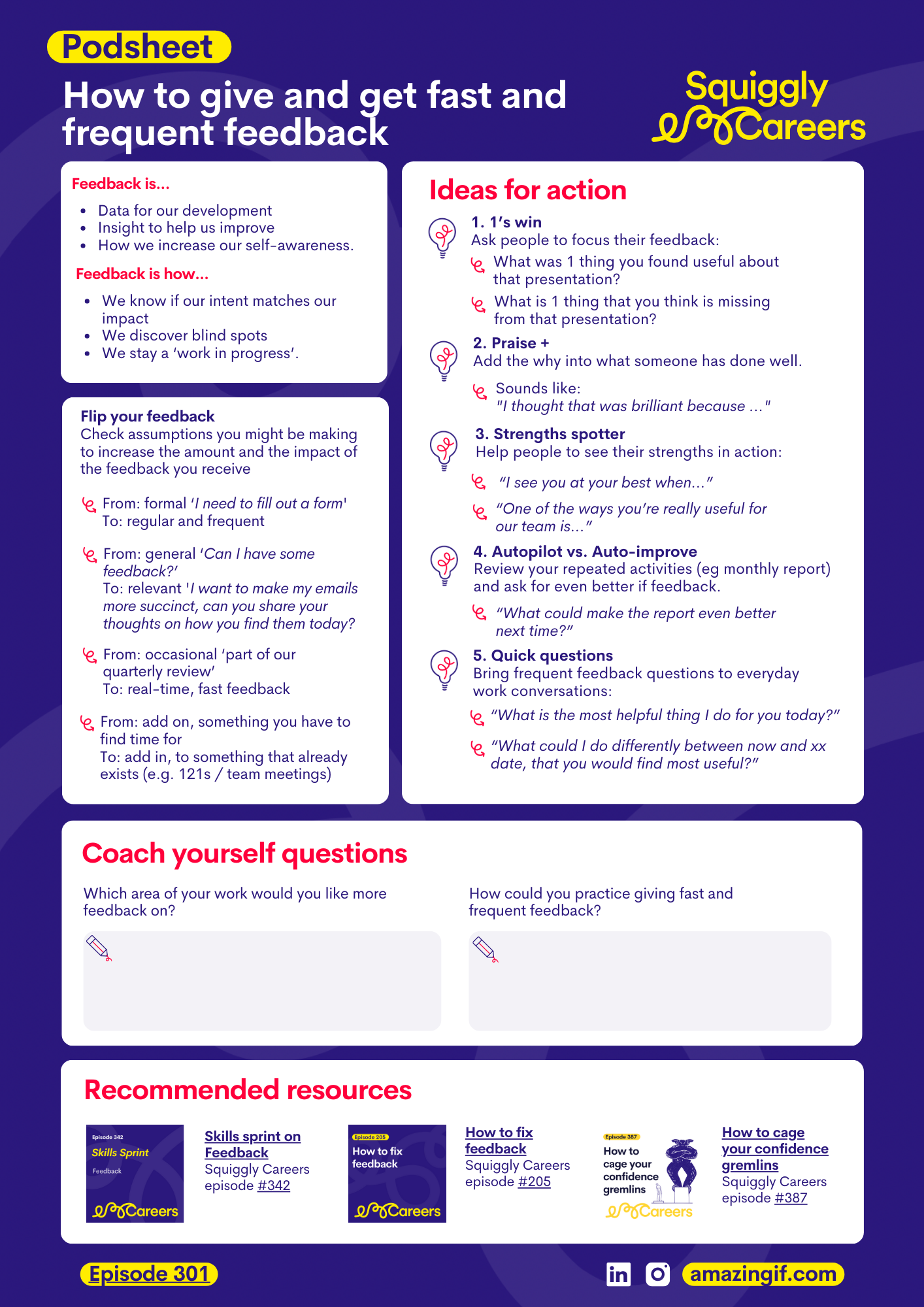 How to give and get fast and frequent feedback | Amazing If