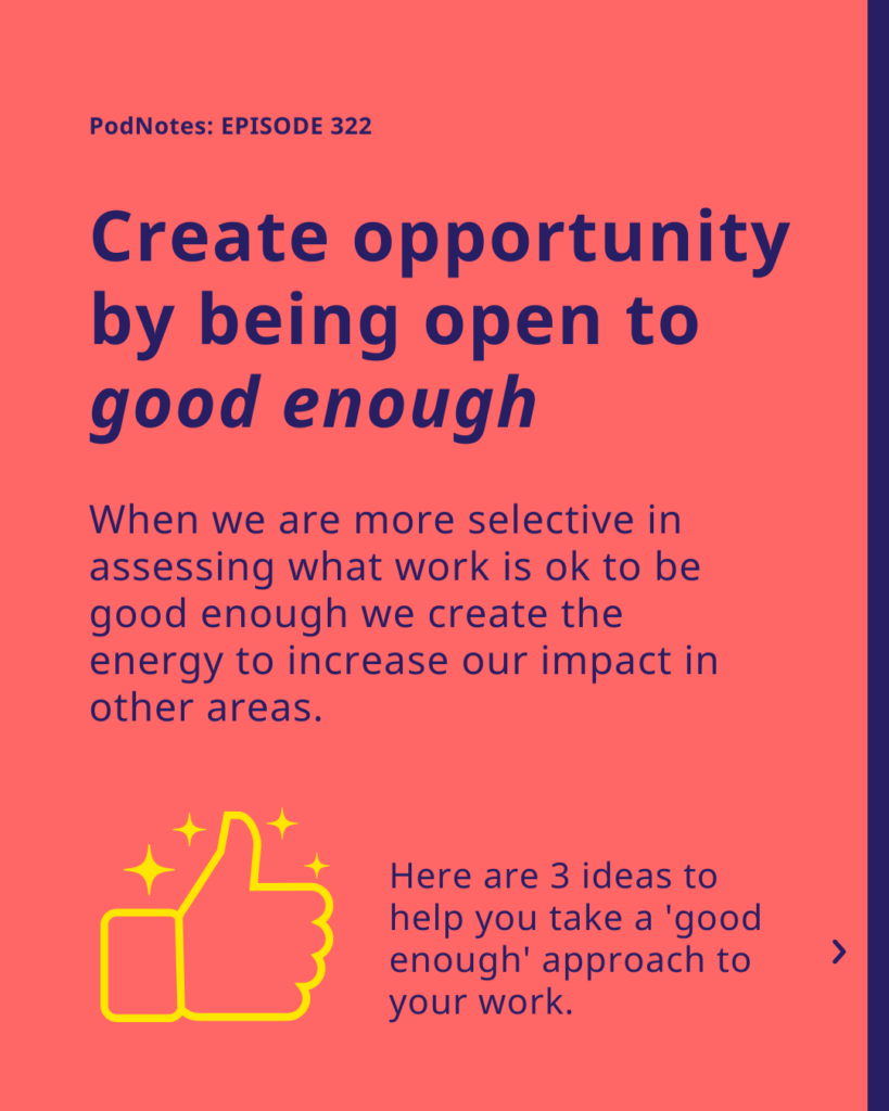 When good enough is great | Amazing If