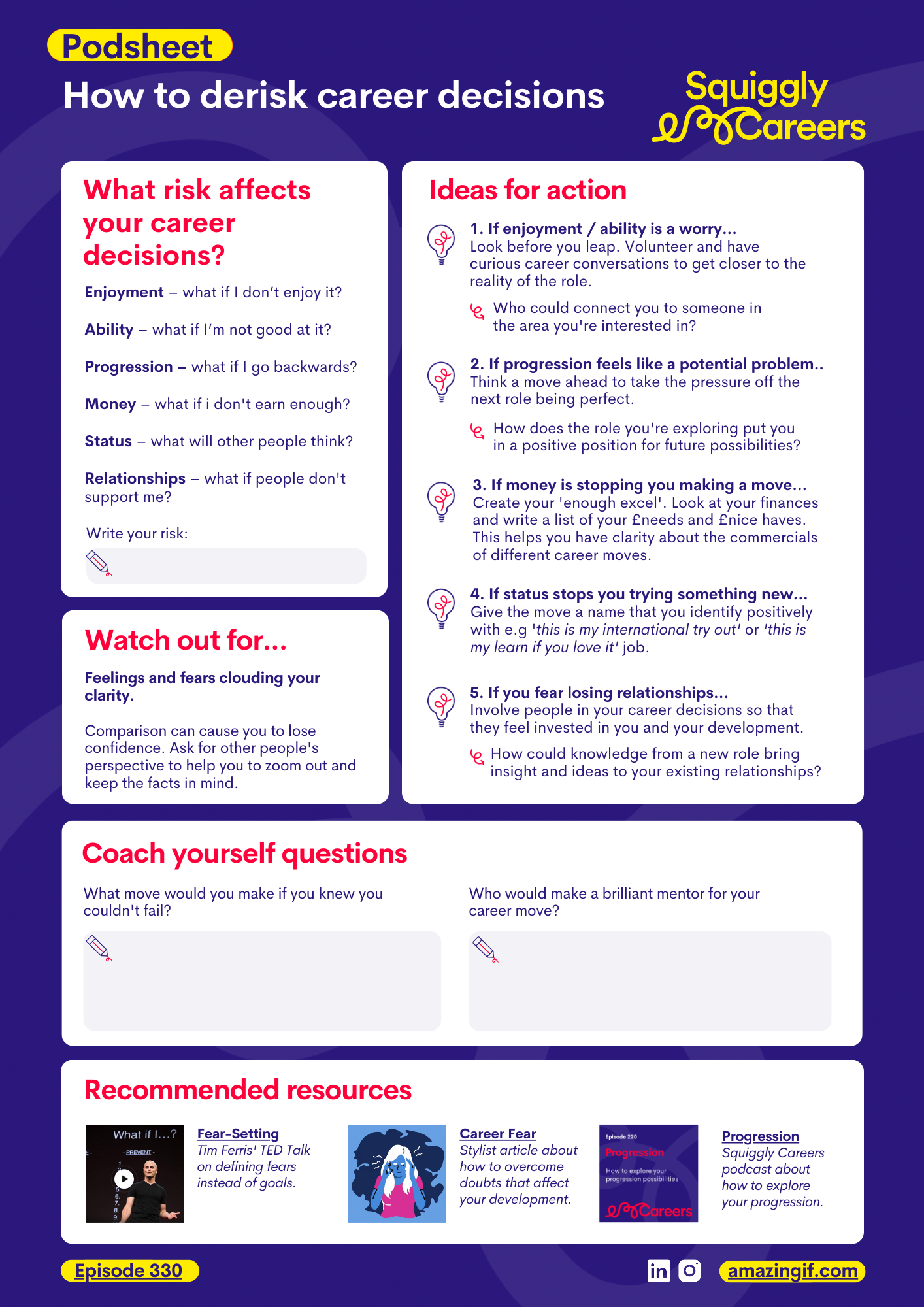 How to derisk your career decisions | Amazing If