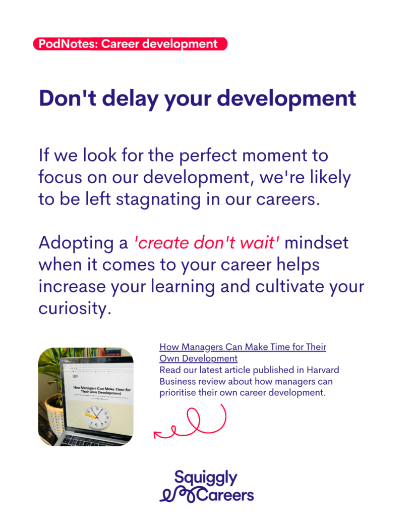How to make time for career development | Amazing If
