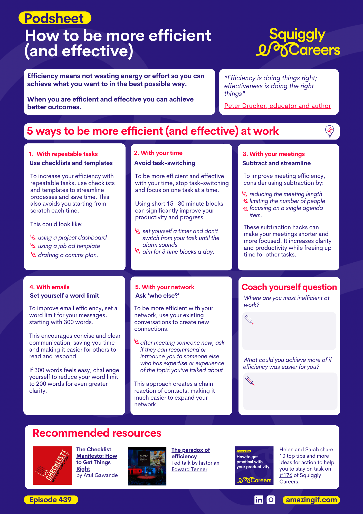How to be more efficient (and effective) | Amazing If