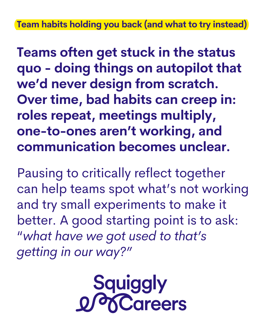 4 team habits that are holding you back (and what to do instead ...