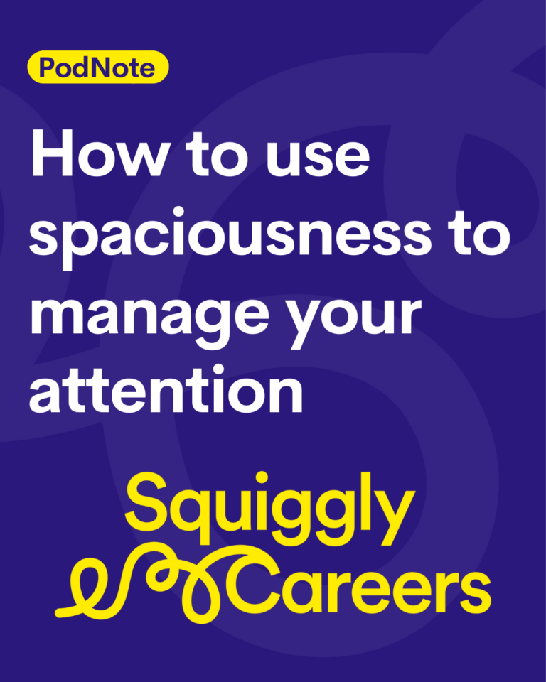 Spaciousness – how to manage your attention, not your time | Amazing If