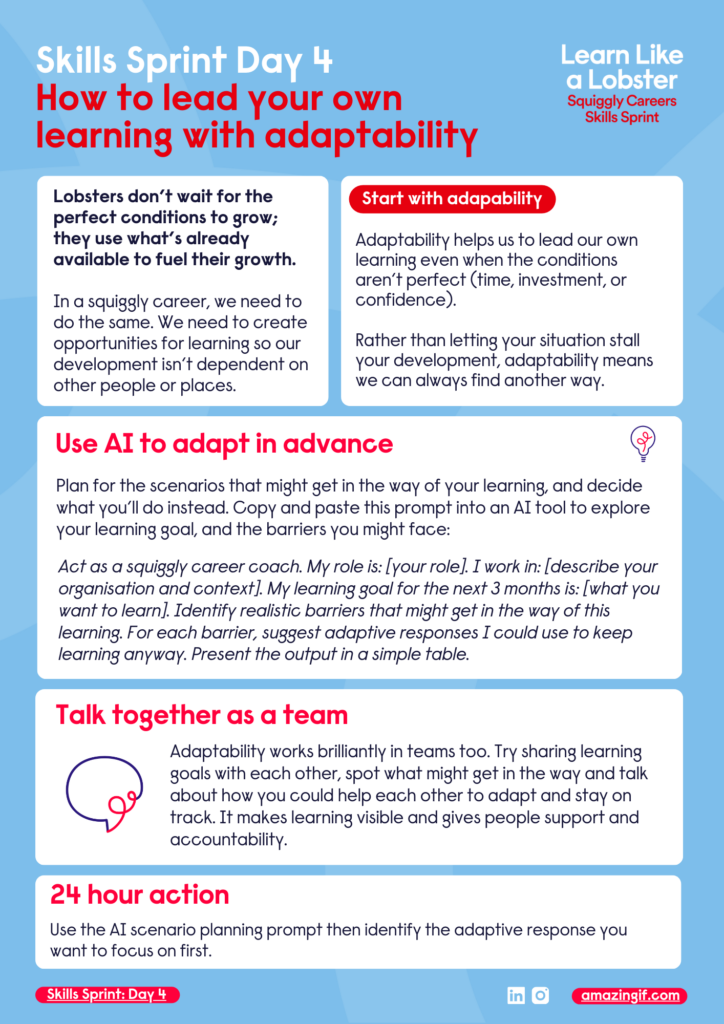 How to Lead Your Own Learning with Adaptability | Amazing If