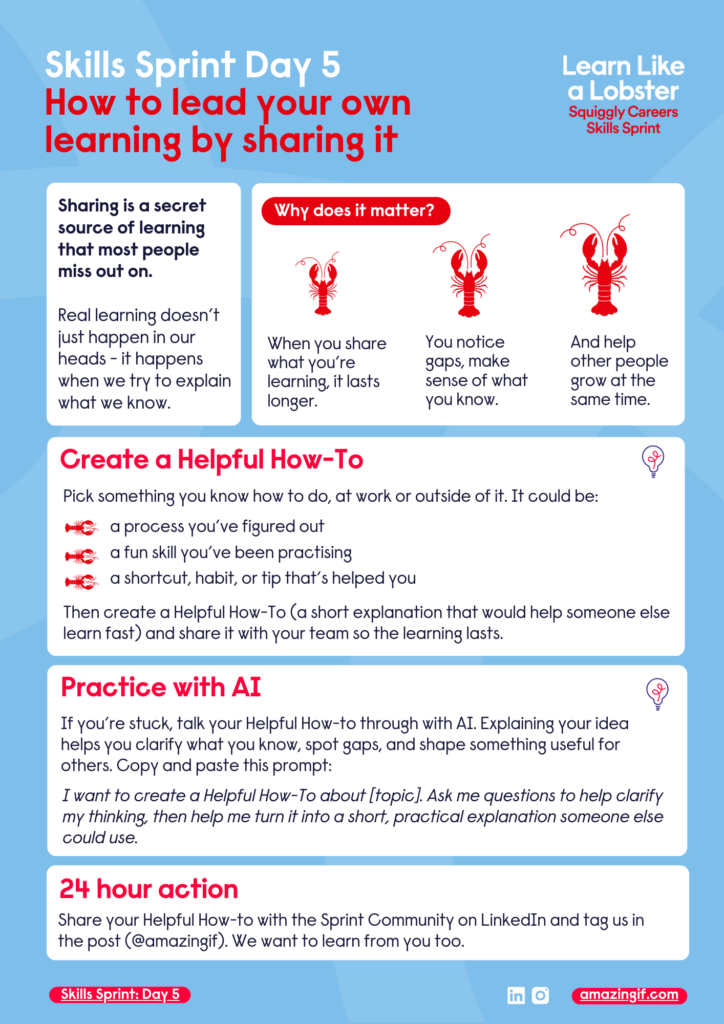 How to Lead Your Own Learning by Sharing It | Amazing If